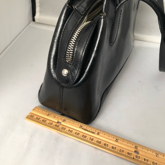 Monsac | Bags | Monsac Black Leather Shoulder Bag | Poshmark